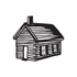 Cozy Log Cabin Decal