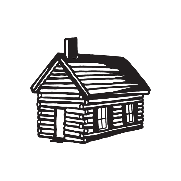 Cozy Log Cabin Decal