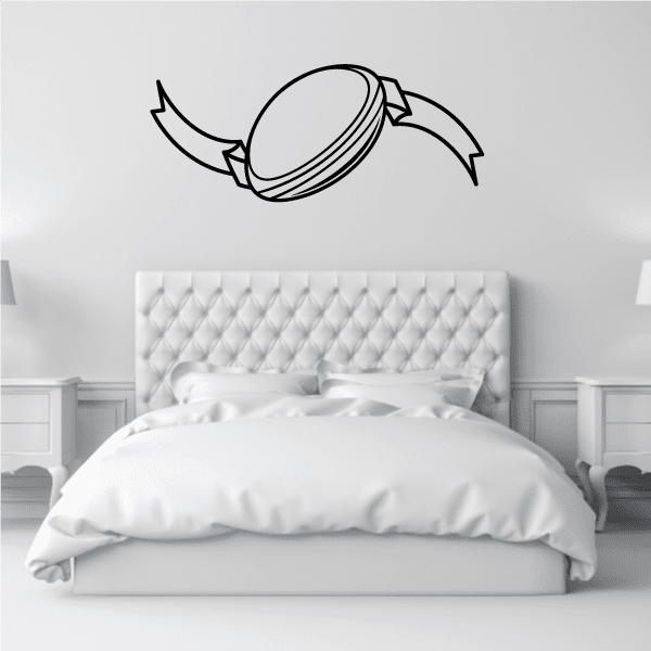 Curling Stone Scroll Decal