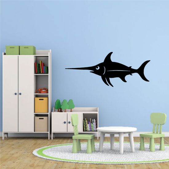 Cute Swordfish Decal