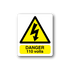 Danger 110 Volts Sticker