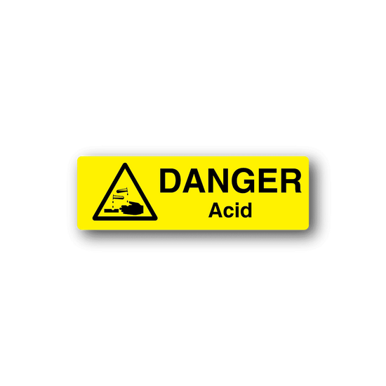 Danger Acid Sticker