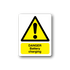 Danger Battery Charging Sticker