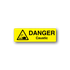 Danger Caustic Sticker