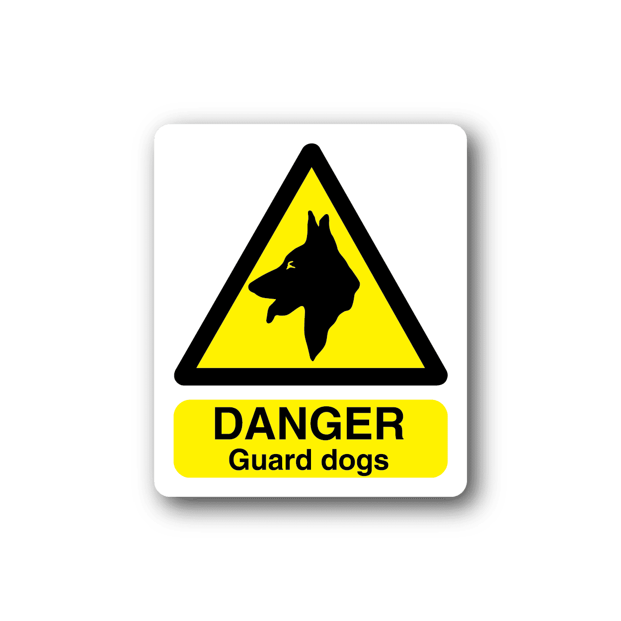 Danger Guard Dogs Sticker
