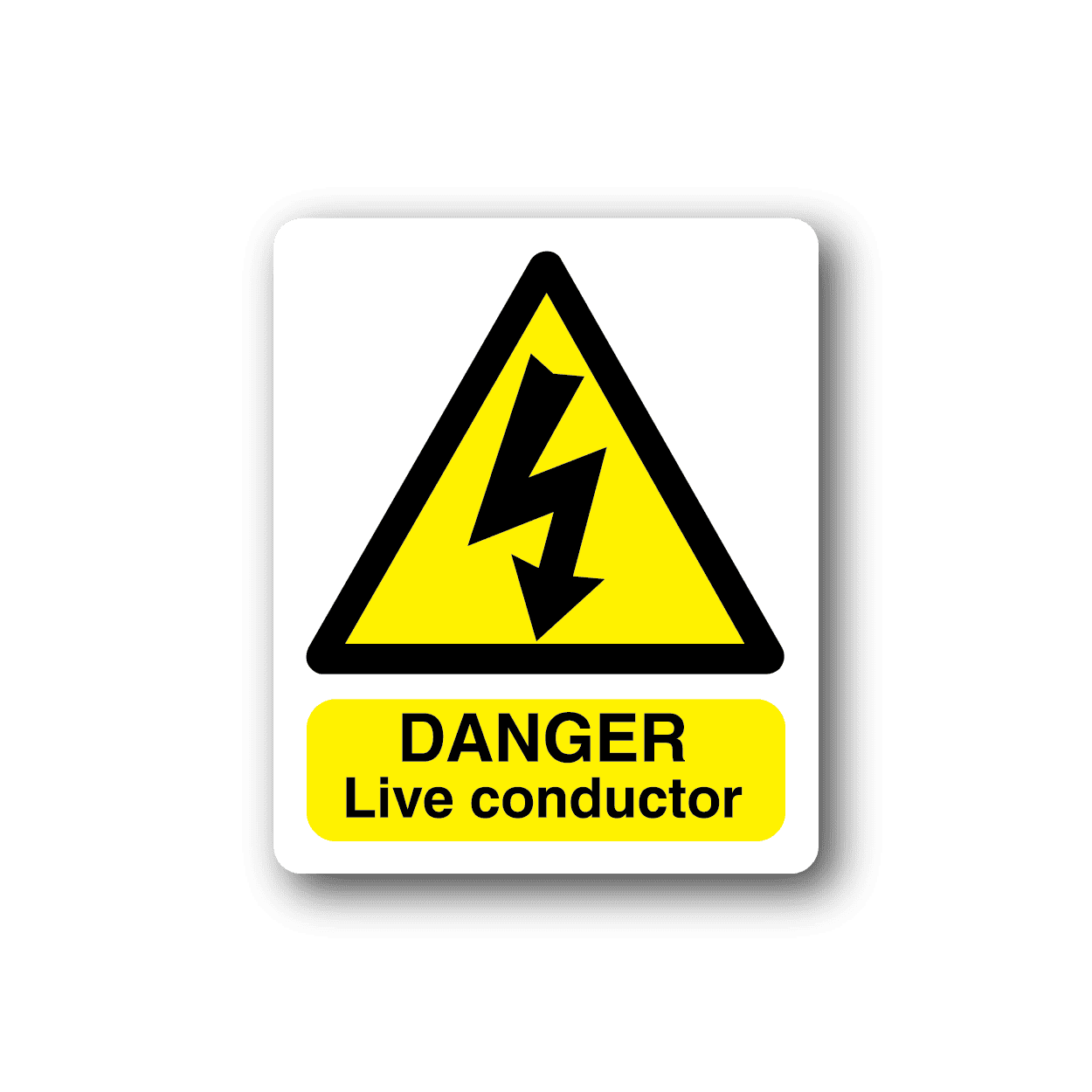 Danger Live Conductor Sticker