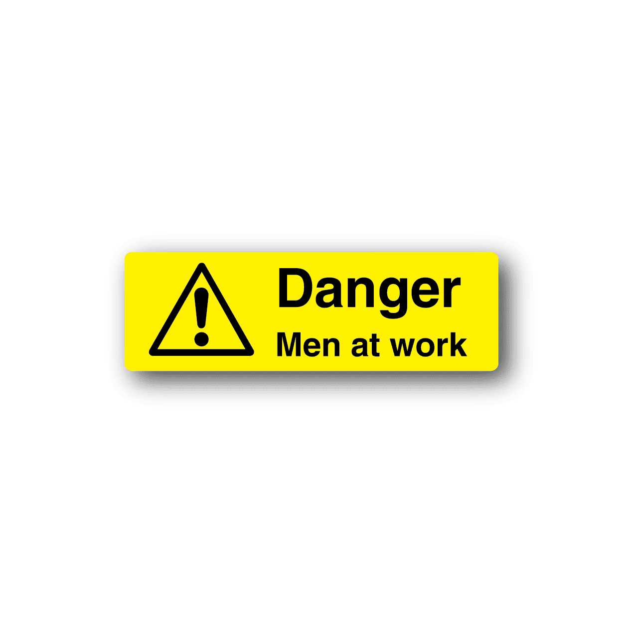 Danger Men At Work Sticker