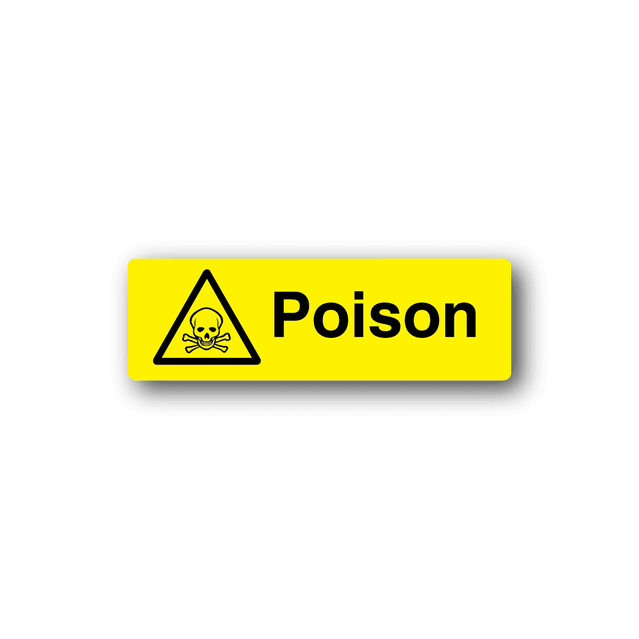 Danger Poison Sticker
