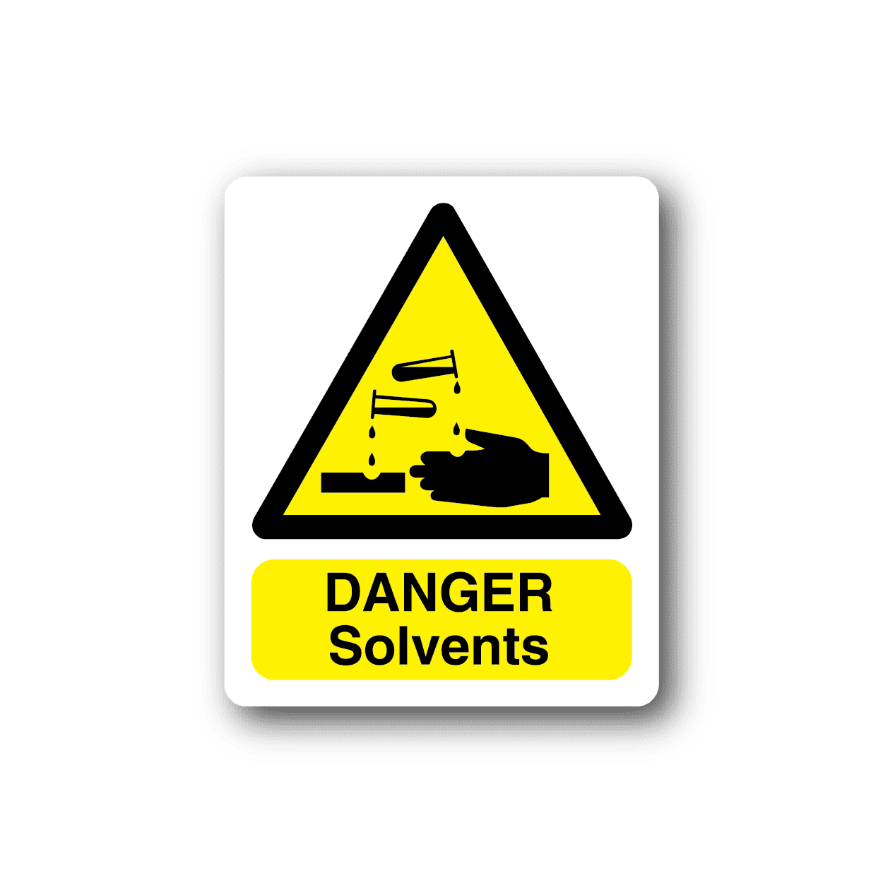 Danger Solvants Sticker