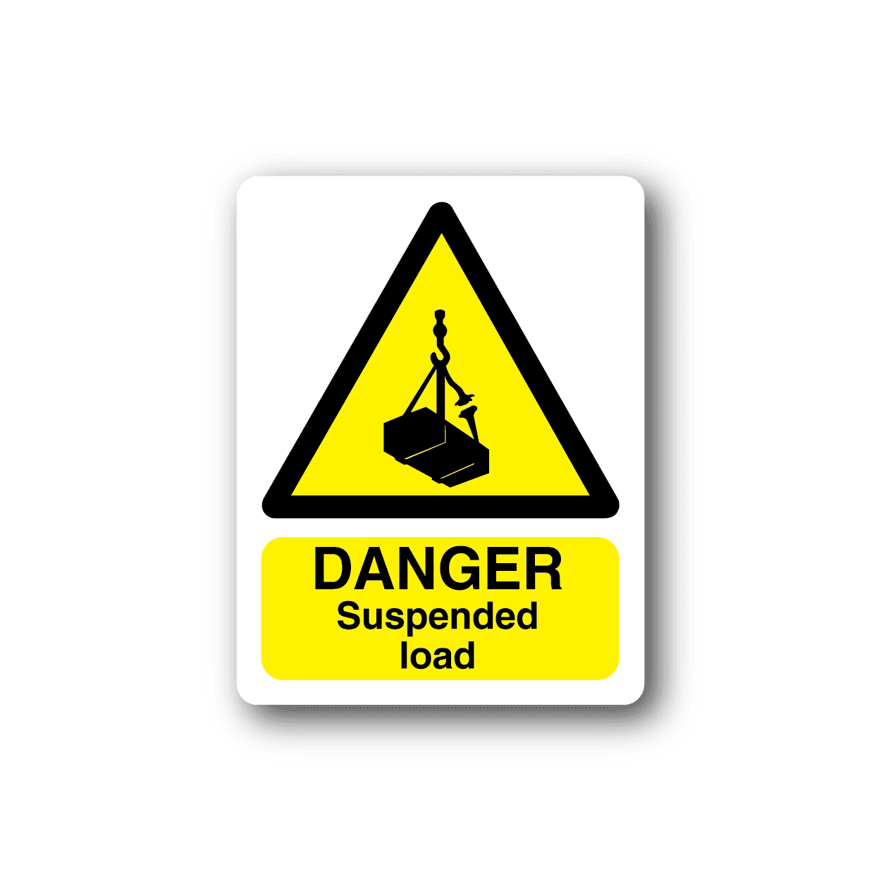 Danger Suspended Load Sticker
