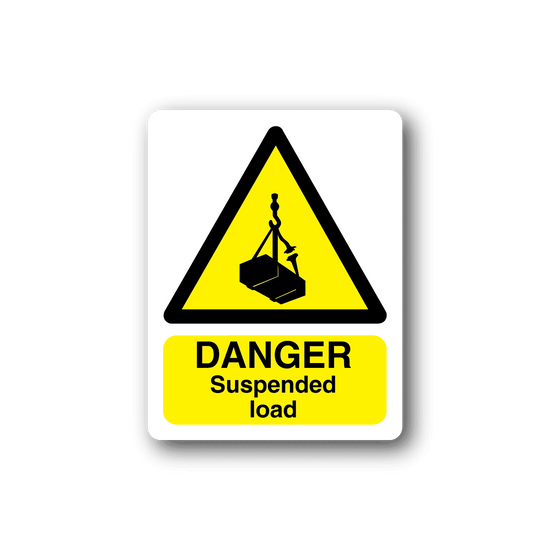 Danger Suspended Load Sticker