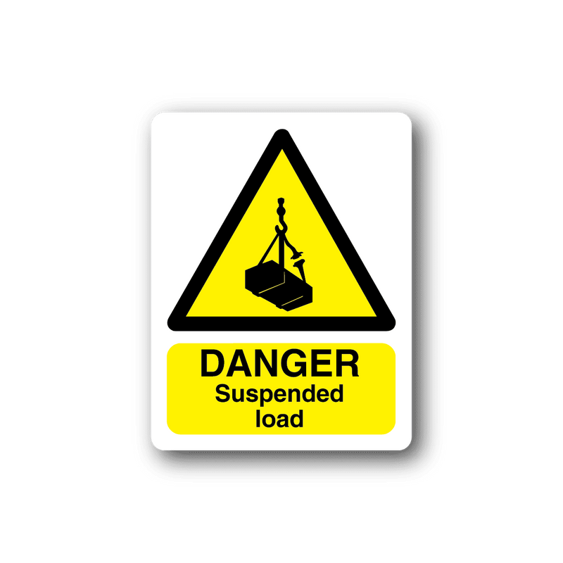 Danger Suspended Load Sticker