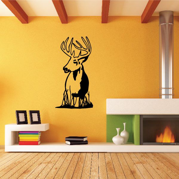 Deer Stag Emerging Decal