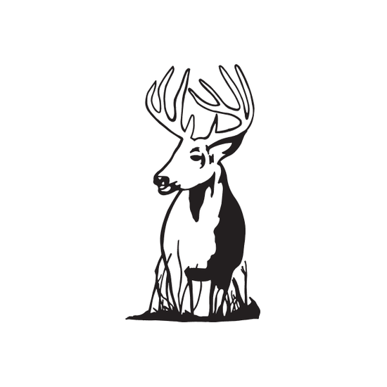 Deer Stag Emerging Decal