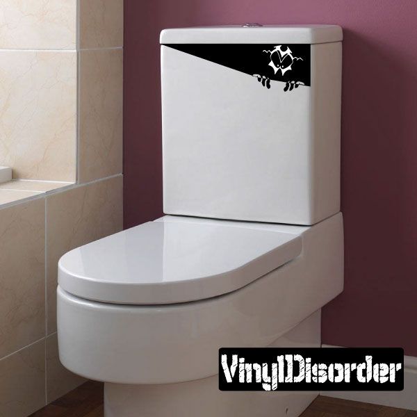 Demonic Toilet Monster Decal