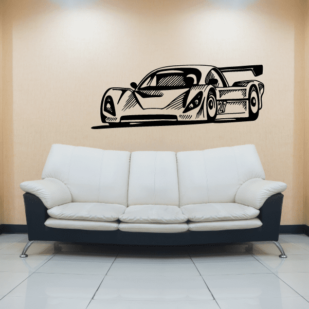 Detailed Endurance Race Car Decal