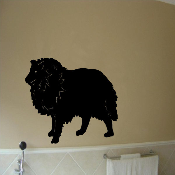 Detailed Rough Collie Dog Decal