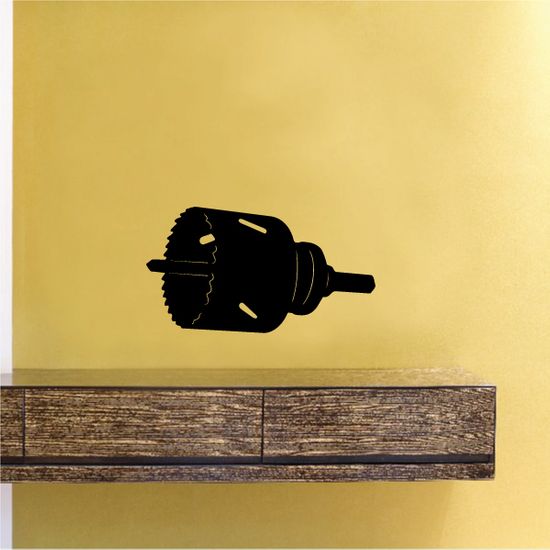 Drill Bit Hole Saw Decal
