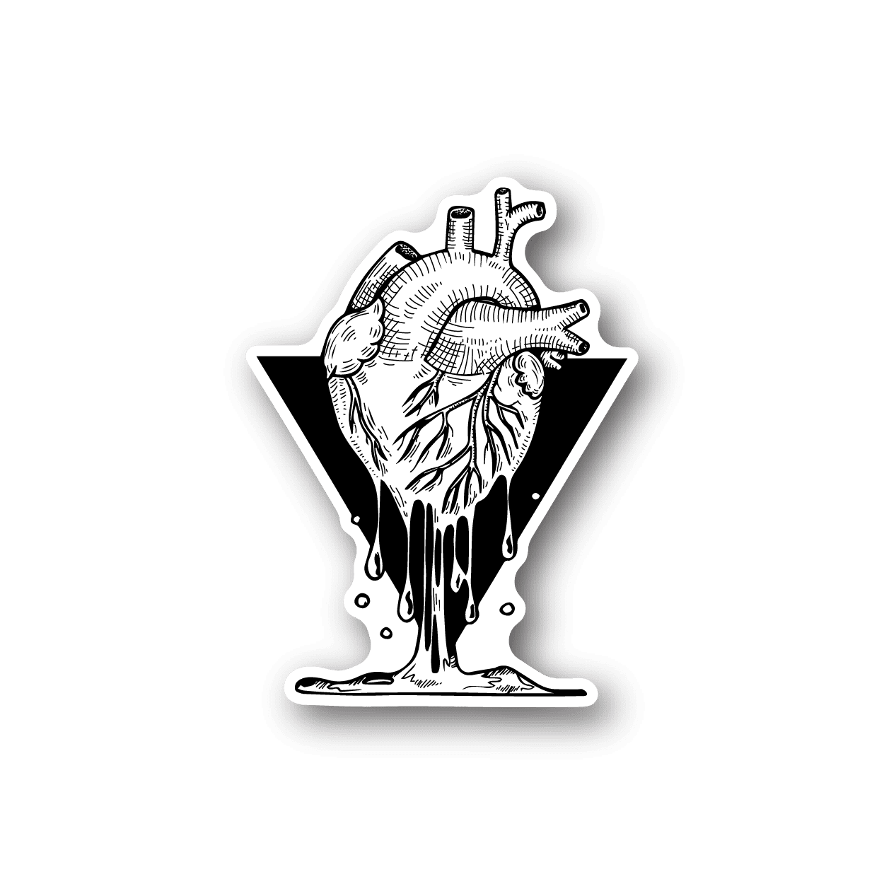 Dripping Heart Sticker