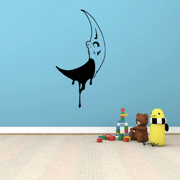 Dripping Moon Decal