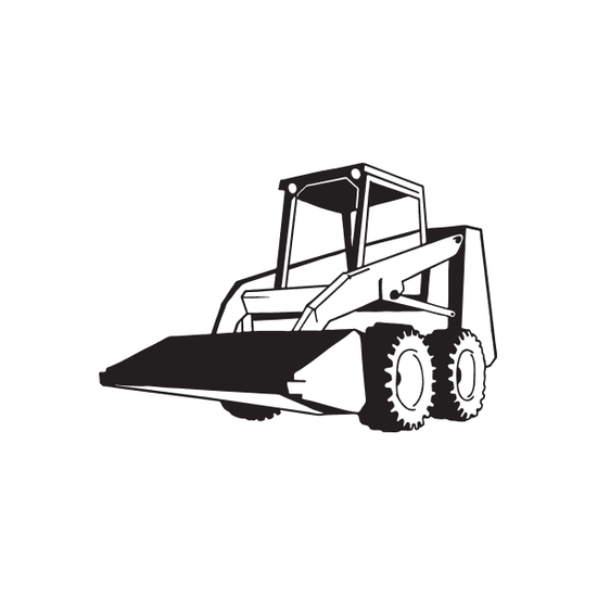 Driving Skid Steer Loader Decal