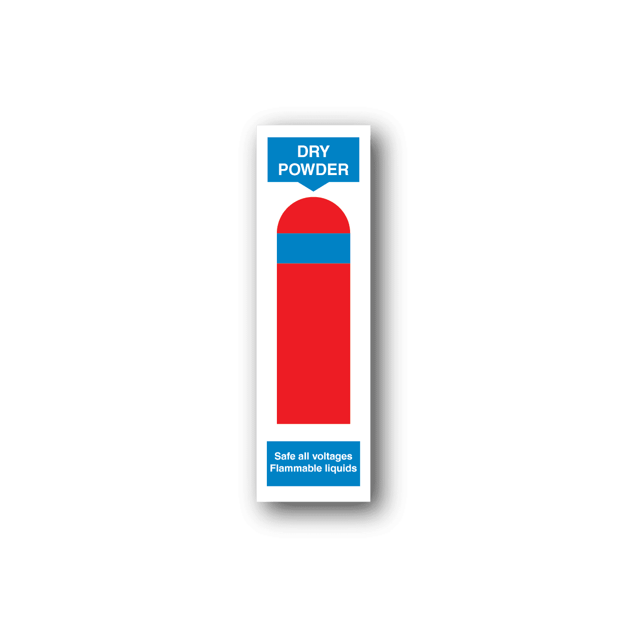 Dry Powder Fire Extinguisher Sticker