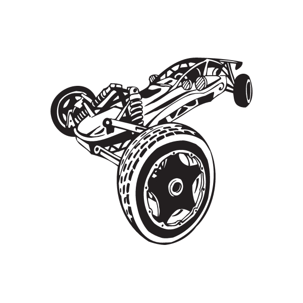 Dune Buggy Wall Decal - Vinyl Decal - Car Decal - DC 008