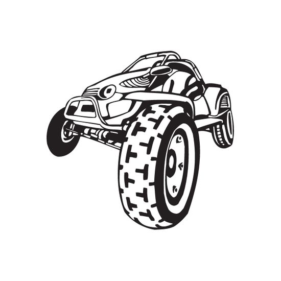 Dune Buggy Wall Decal - Vinyl Decal - Car Decal - DC 027