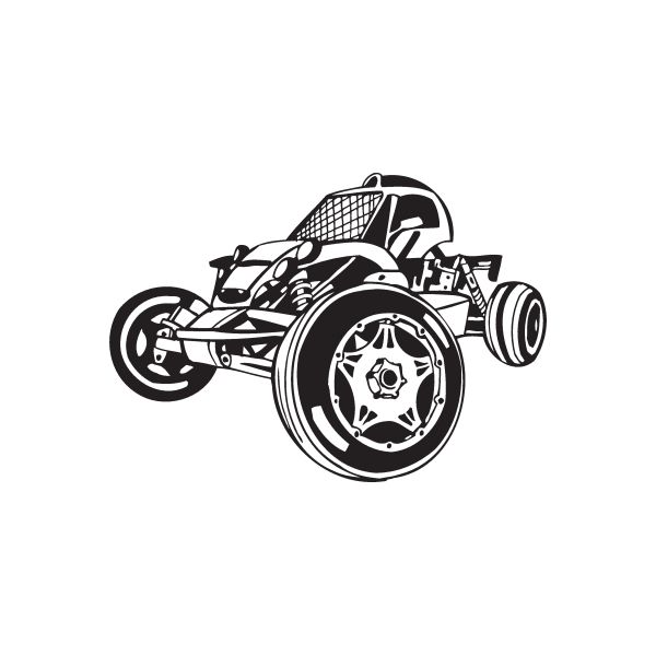 Dune Buggy Wall Decal - Vinyl Decal - Car Decal - DC 032