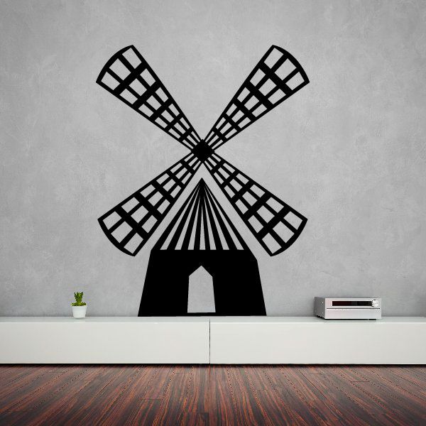 Dutch Windmill Farmhouse Decal