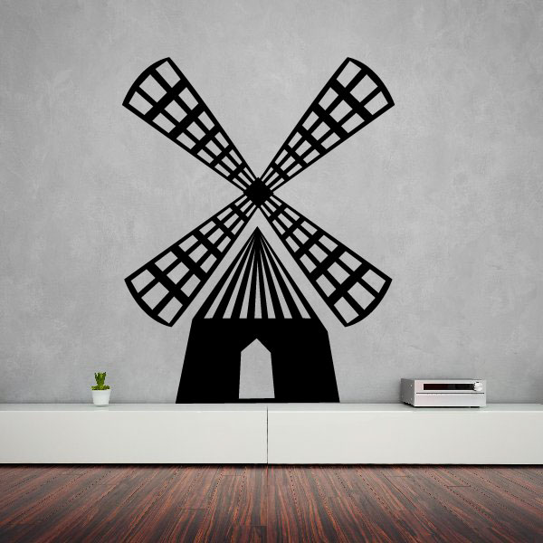Dutch Windmill Farmhouse Decal