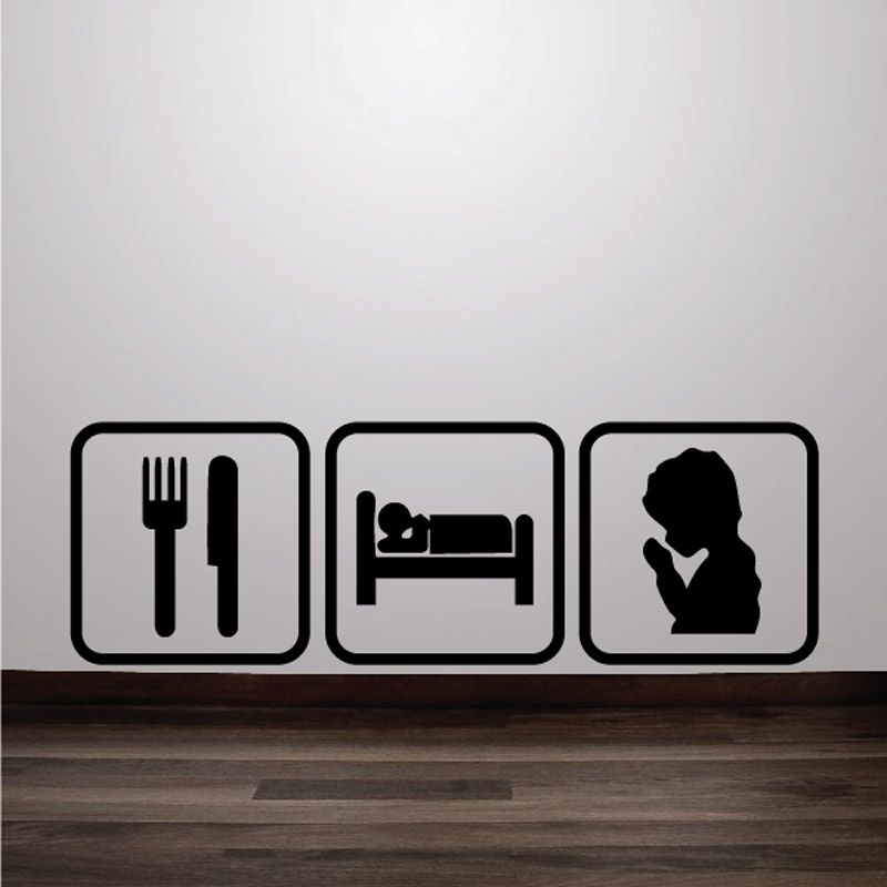 Eat sleep Praying Decal