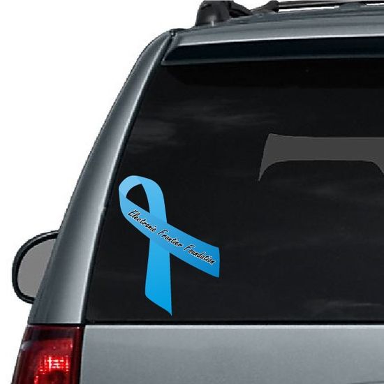 Electronic Frontier Foundation Awareness Ribbon Vinyl Sticker