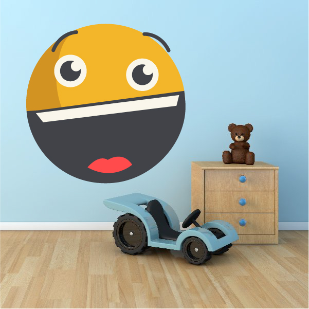 Emoticon Wall Decal - Vinyl Decal - Car Decal - Idcolor033
