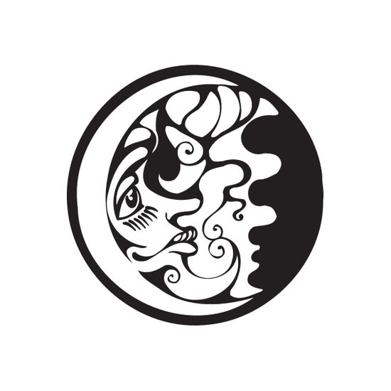 Face of the Moon Decal