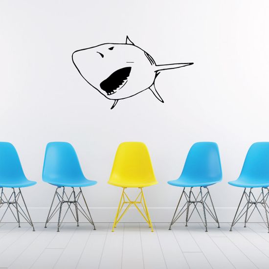 Facing Shark Attack Decal