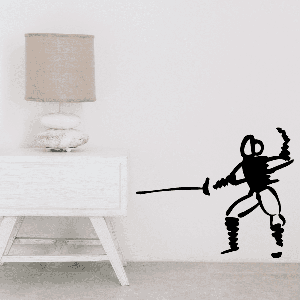 Fencing Wall Decal - Vinyl Decal - Car Decal - Bl008