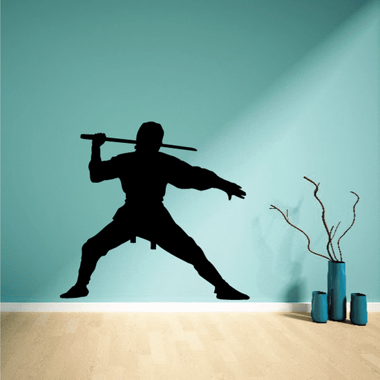 Fighting Ninja with Sword Decal