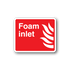 Fire Foam Inlet Sticker