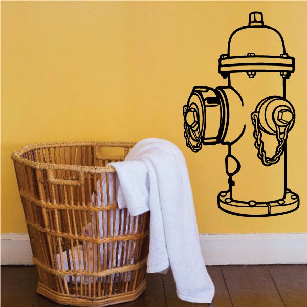 Fire Hydrant side View Decal