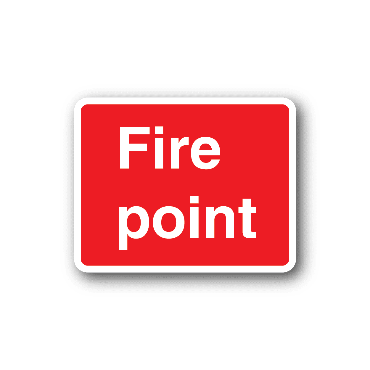 Fire Point Text Sticker