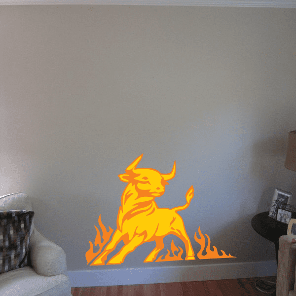 Fire Trail Bull Sticker