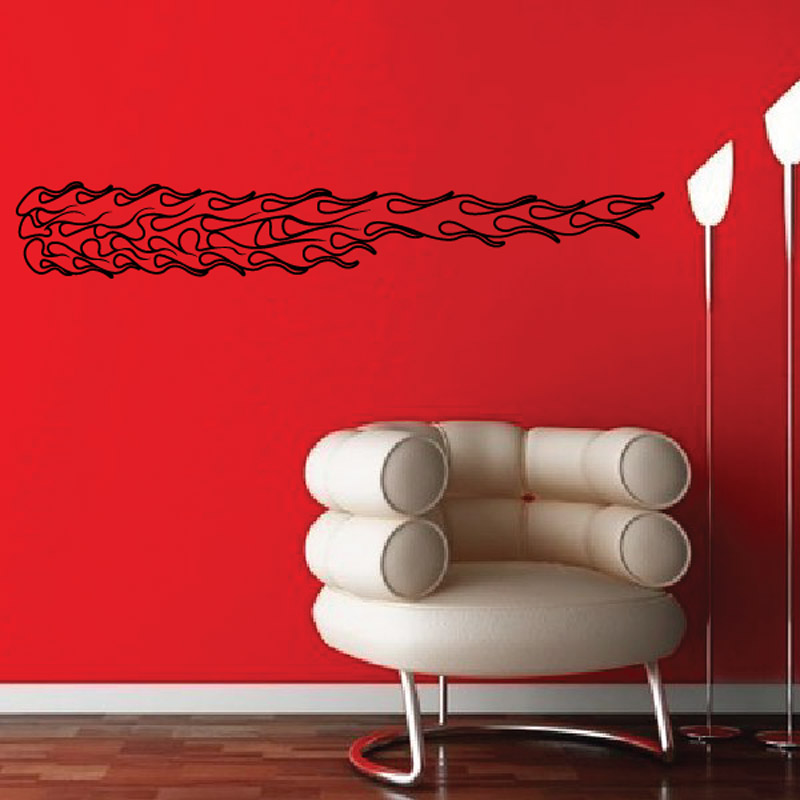 Fireball Ghost Flames Car Decal - Vinyl Decal - Wall Decal - CF162