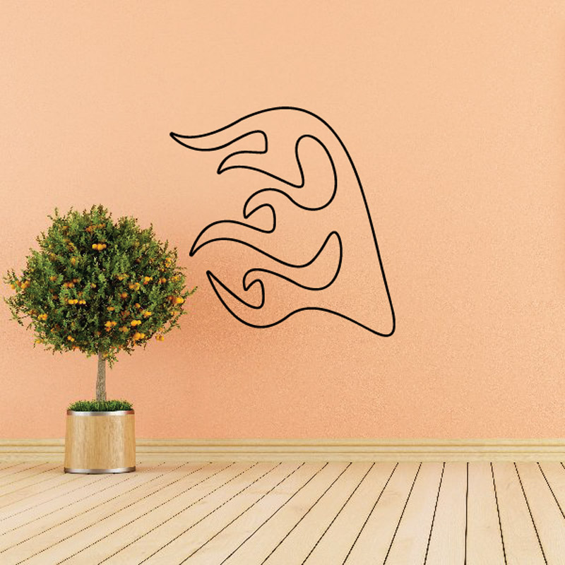 Fireball Ghost Flames Car Decal - Vinyl Decal - Wall Decal - CF403