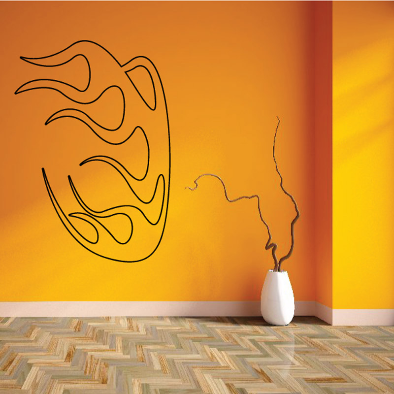 Fireball Ghost Flames Car Decal - Vinyl Decal - Wall Decal - CF442