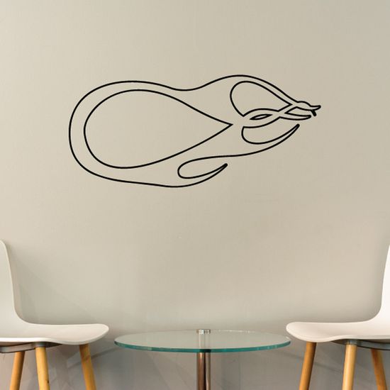 Fireball Teardrop Ghost Flames Car Decal - Vinyl Decal - Wall Decal - CF677