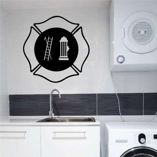 Firefighter Emblem Crest Decal