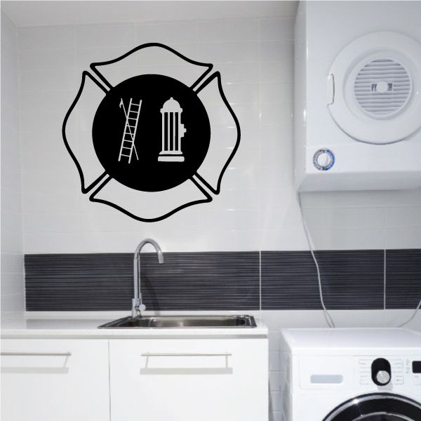 Firefighter Emblem Crest Decal