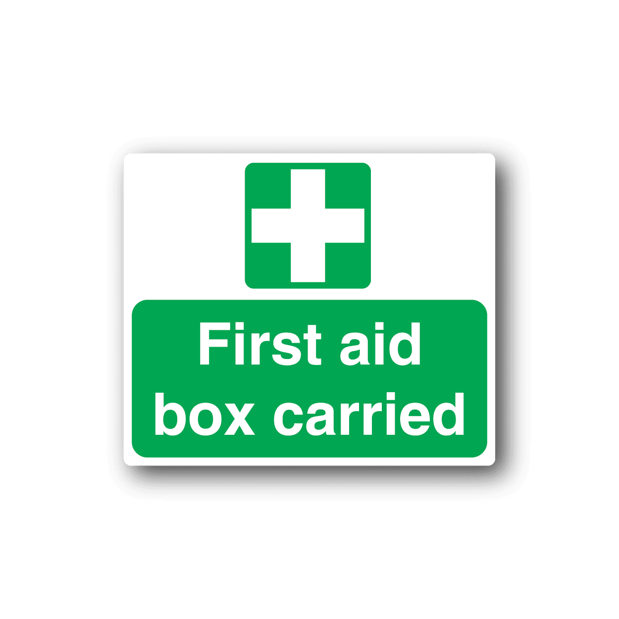 First Aid Box Carried Sticker