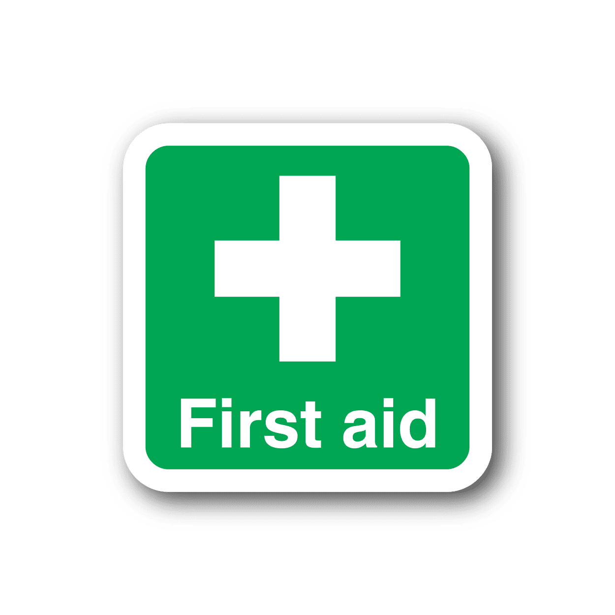 First Aid Sticker